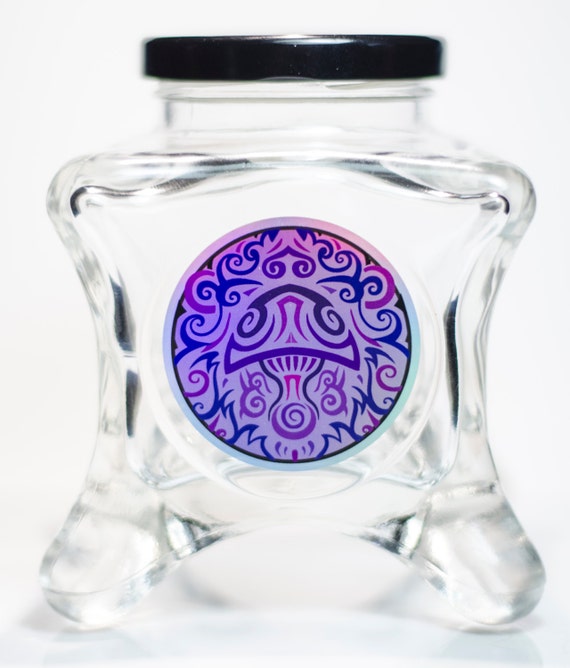 Dope Jars Footed Glass Herb Storage Stash Jar Fits About | Etsy