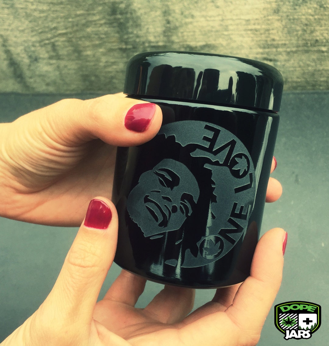 Dope Jars - 250ml Herb Storage, Stash Jar - With Dope Designs Deep ...