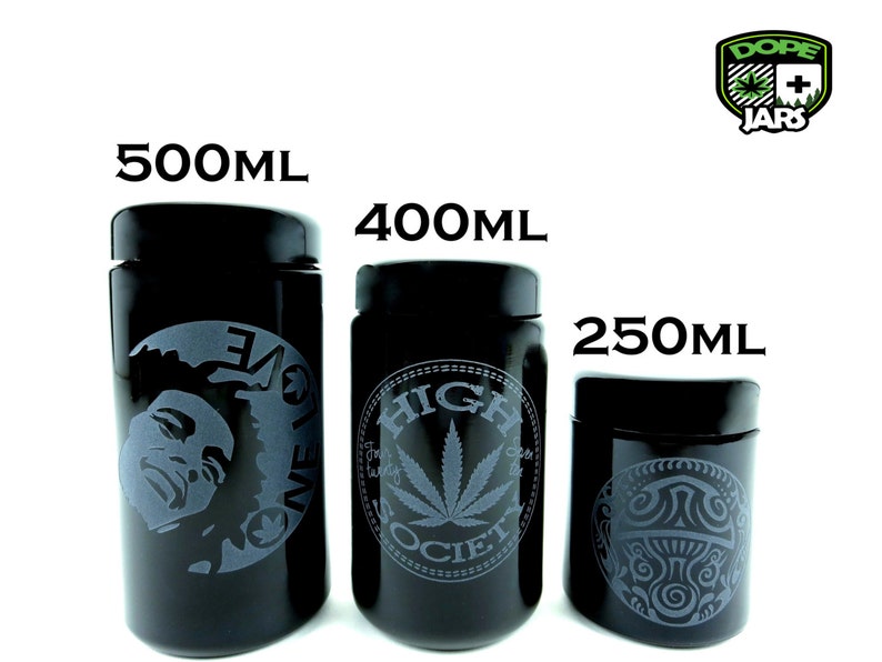 Dope Jars - 500ml Herb Storage, Stash Jar - With Darby Krow 'wounded ...