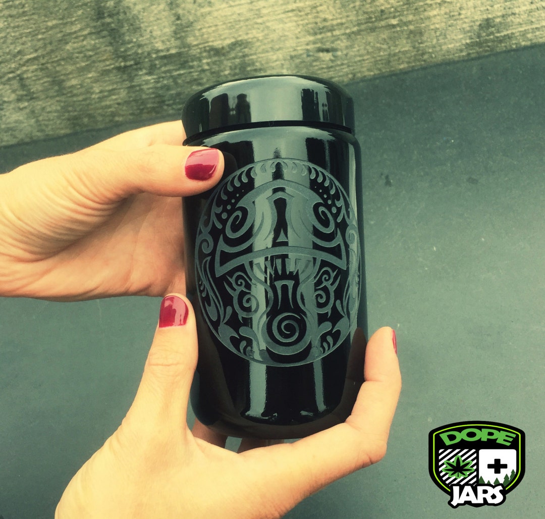 Dope Jars - 400ml Herb Storage, Stash Jar - With Dope Designs Deep ...