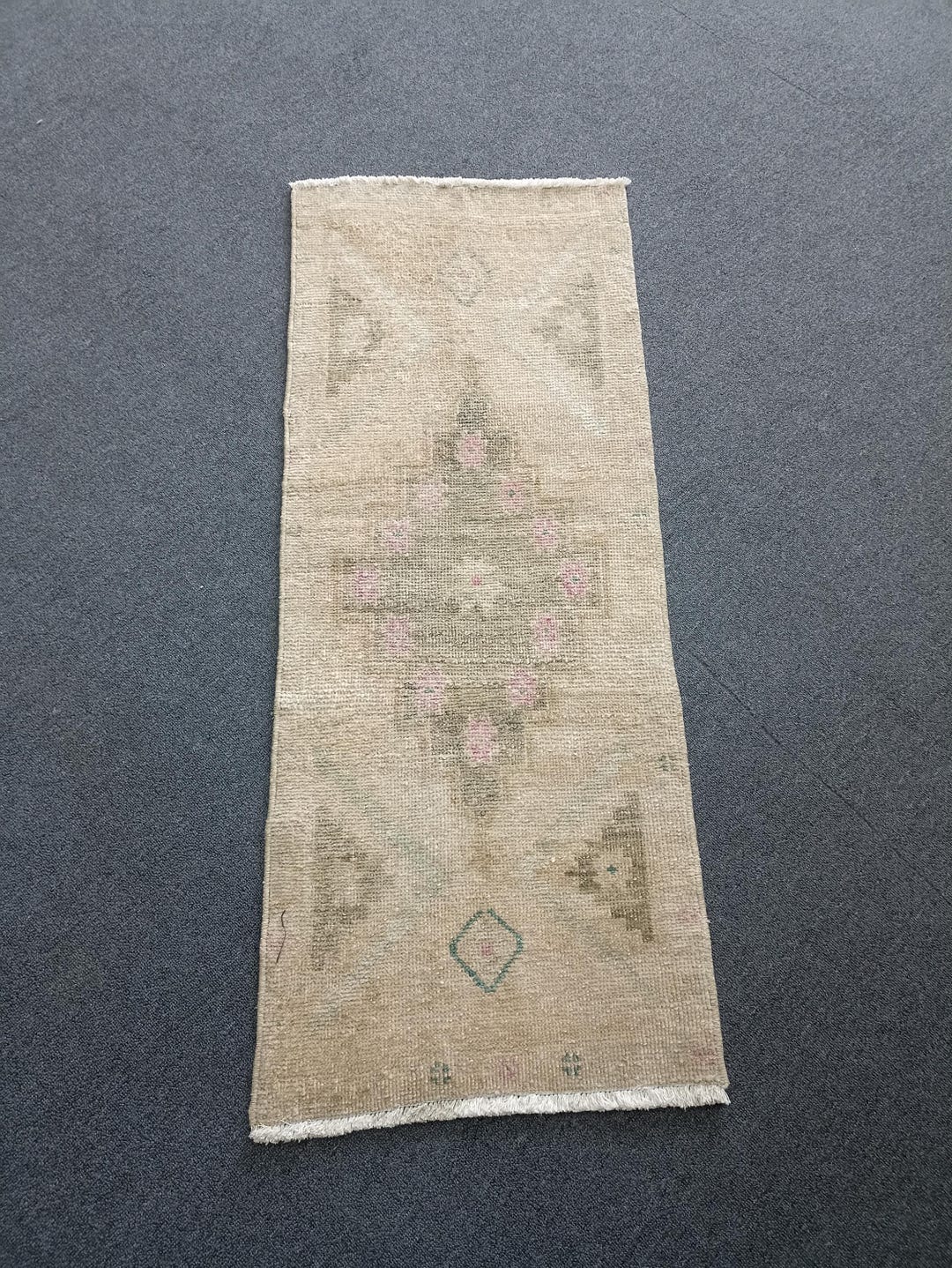 Antique 2x4 Oushak Mat Rug(1.7x3.10 Ft),gift Rug,entry Decor Mat,2x4 ...