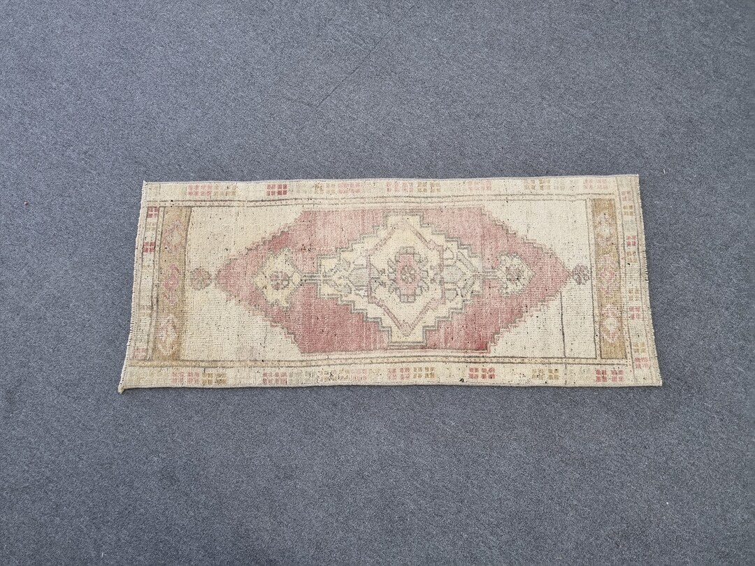 Vintage 2x4 Small Oushak Rug,2x4 Pastel Table Rug,small Turkish Rug ...