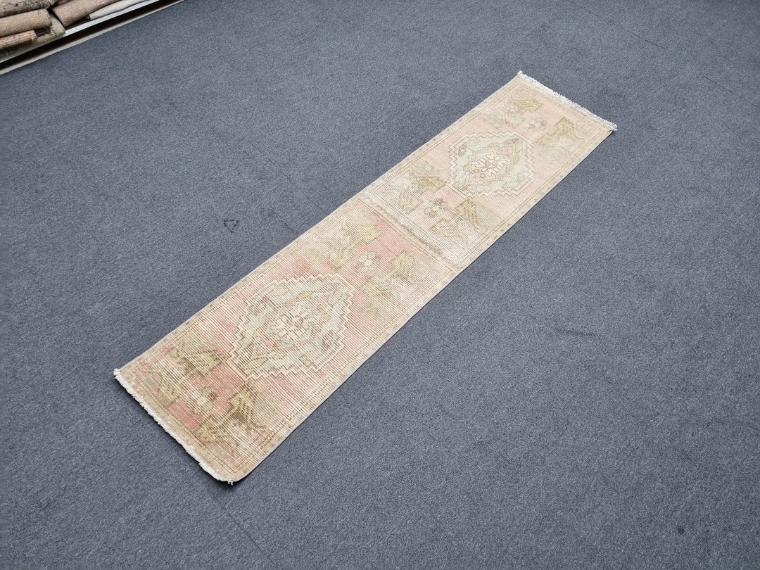 Vintage Neutral Color Oushak Runner6.6x1.7 Ft Turkish - Etsy