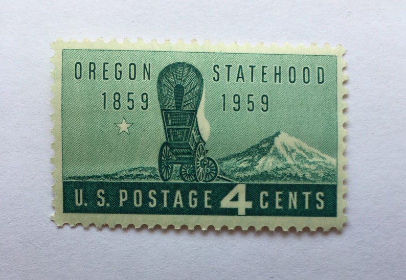 Oregon Statehood -US Mint Postage Stamp -1959 Era - Etsy