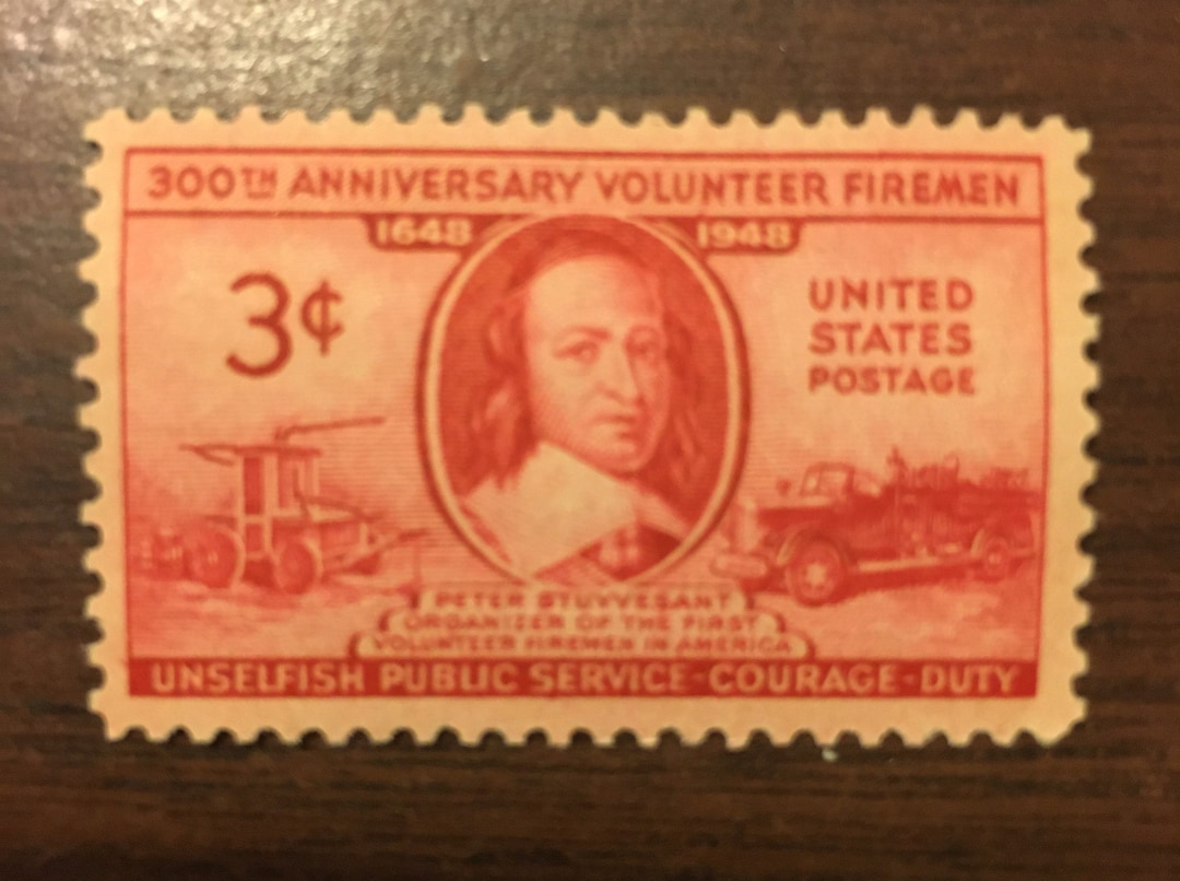 Firemen -volunteers- Unselfish Public Service - US Postage Stamp - 1948 ...