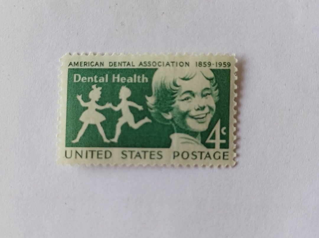 Dental Health- US Mint Postage Stamp- Dentist - Dental Hygienist -1959 ...