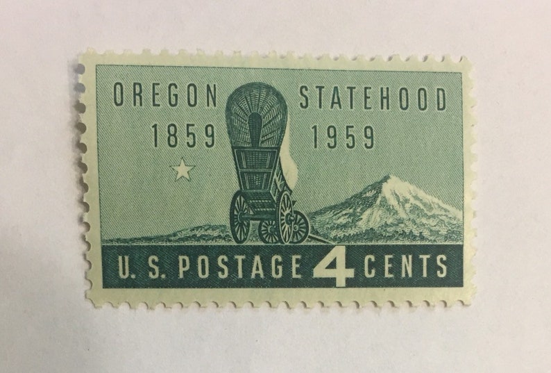 Oregon Statehood -US Mint Postage Stamp -1959 Era - Etsy