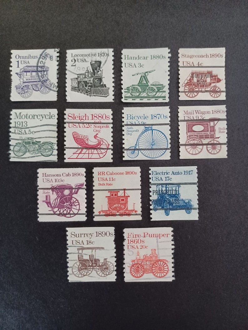 First Series of Transportation Postage Stamps - 1981-84 - Used #1897 ...