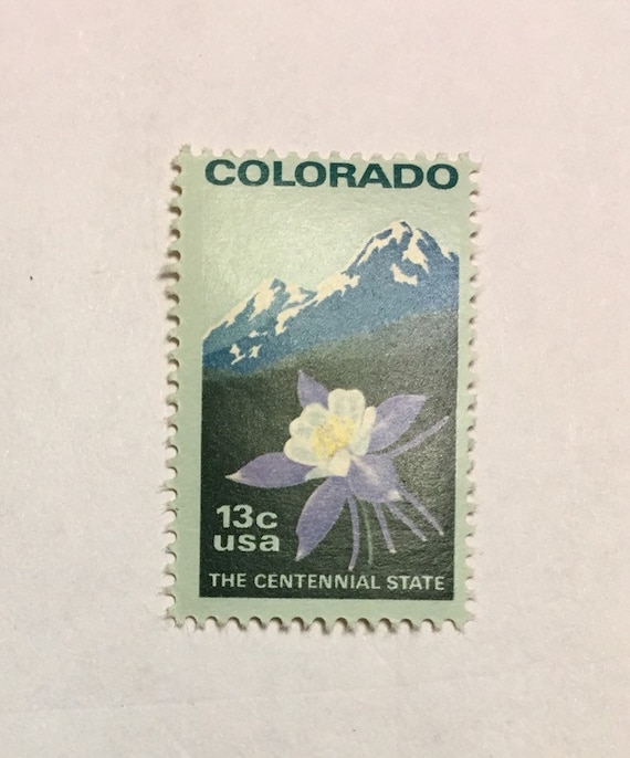 Colorado Stamp 1977 US Mint Postage | Etsy