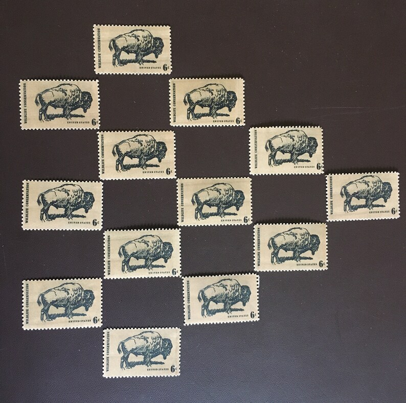 Buffalo on Postage Stamp -1970 Issue - Mint US - Etsy