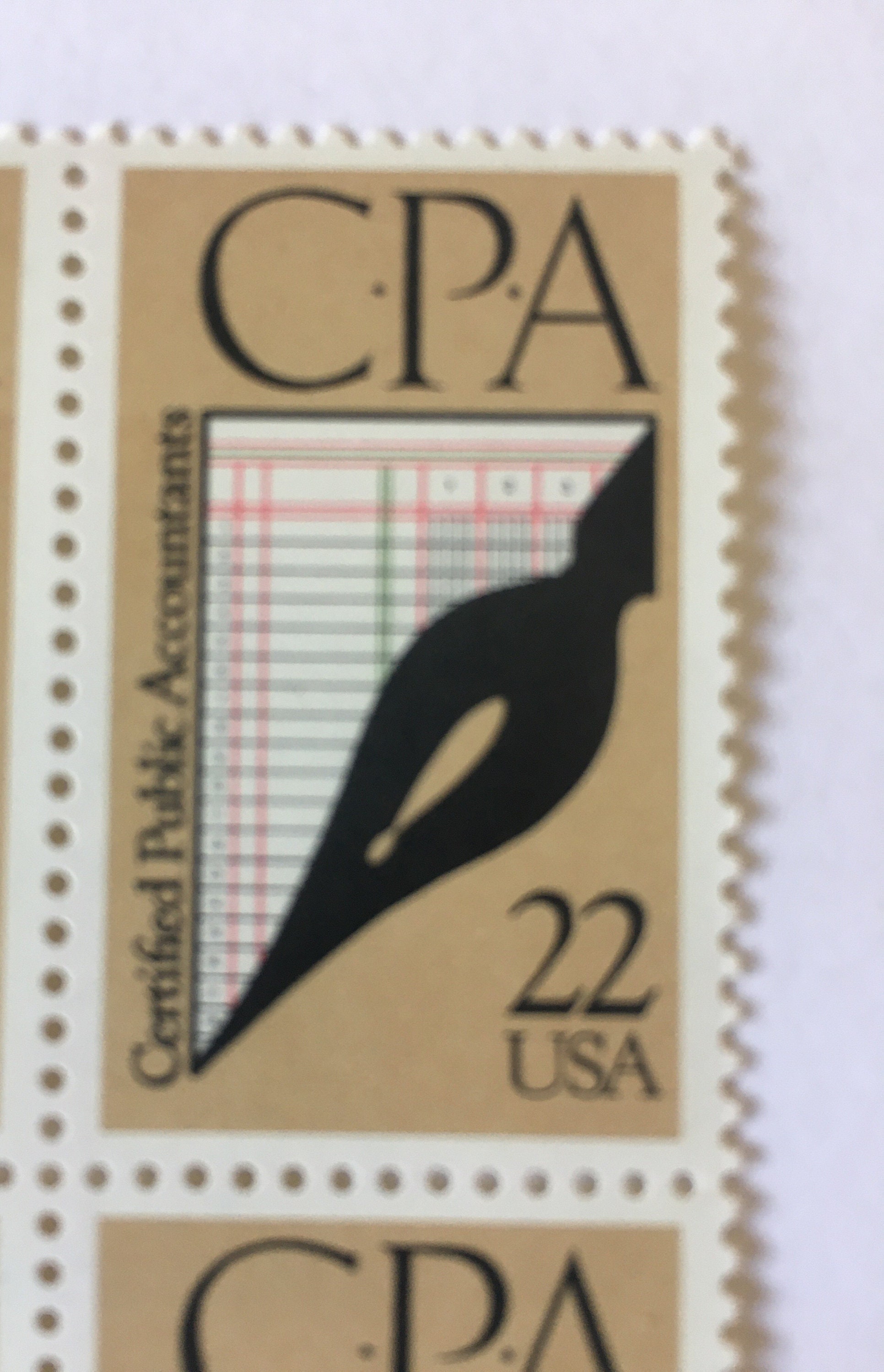 CPA -certified Public Accountant -US Mint Postage Stamps-1987 Issue ...