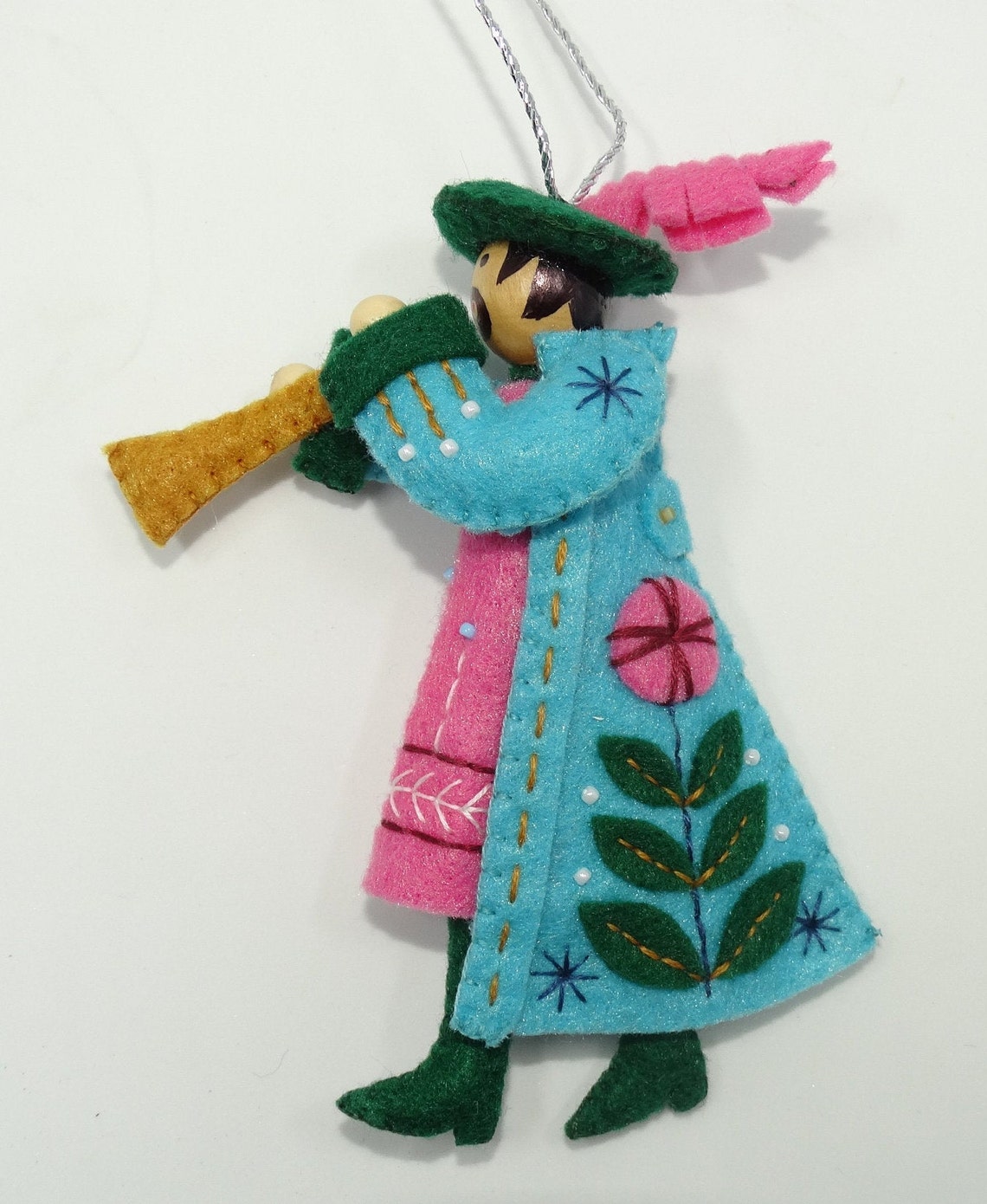 Twelve Days of Christmas Piper Piping Felt Ornament - Etsy