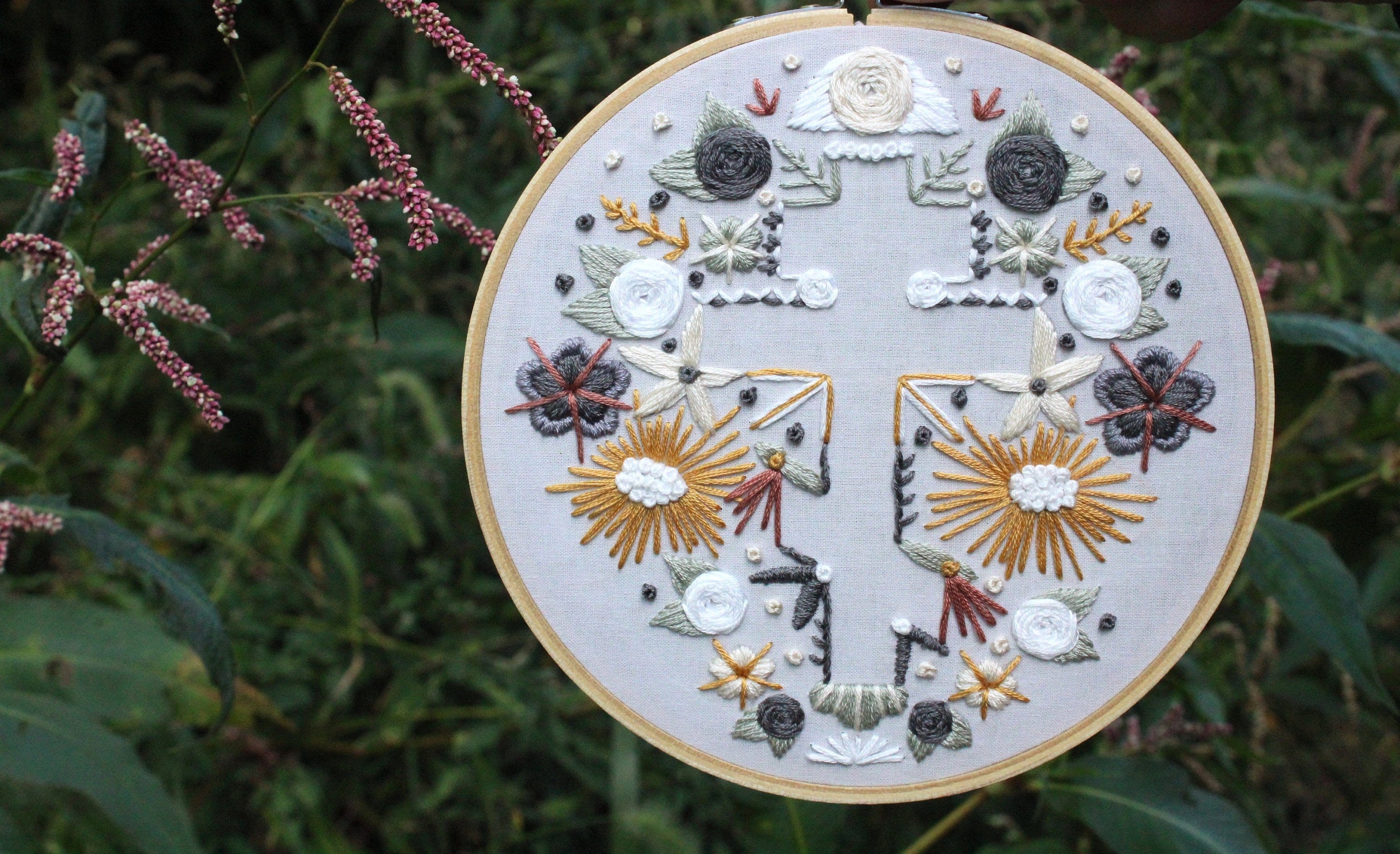 FULL KIT* Orthodox Cross Hand Embroidery/christian Embroidery Pattern ...