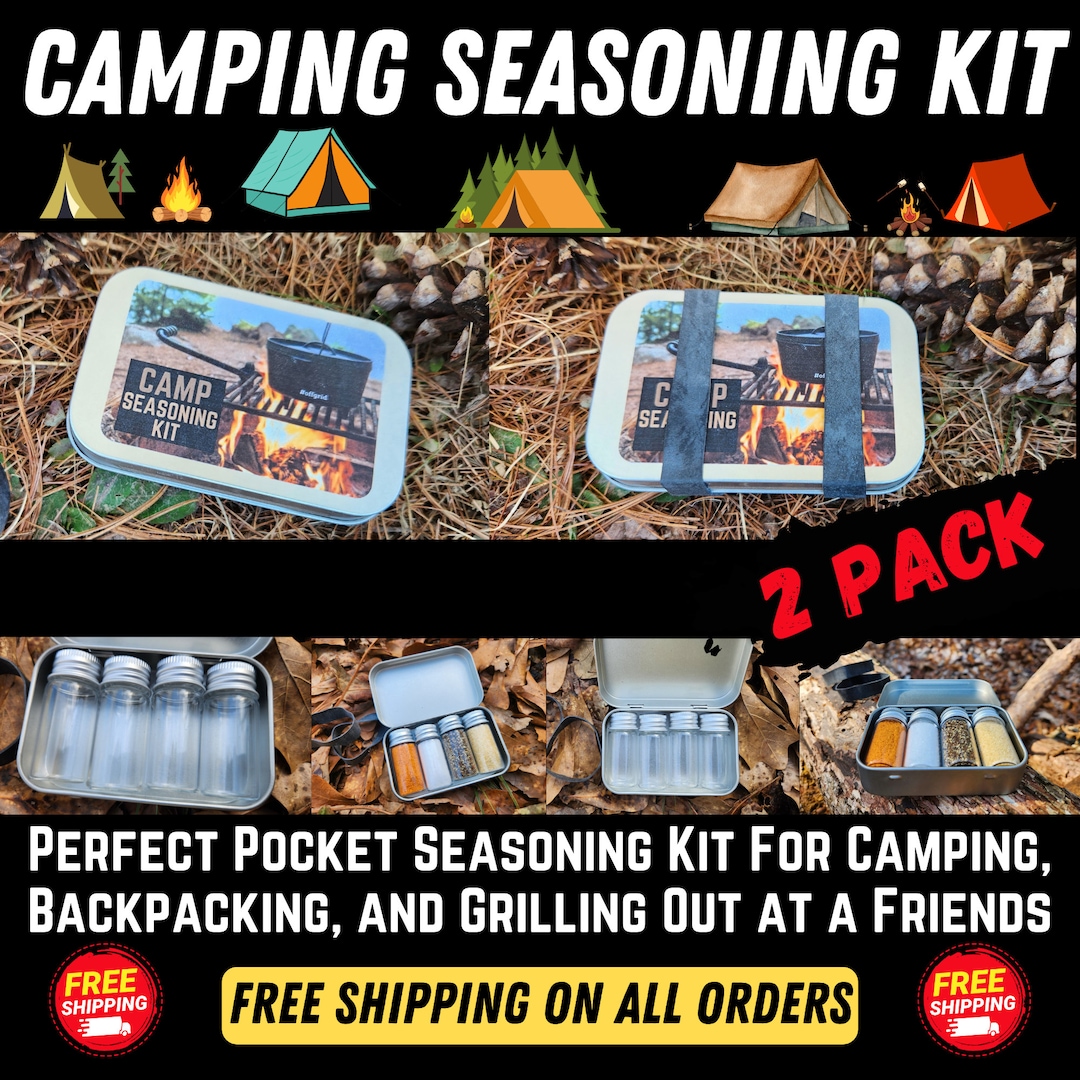 Camping & Grilling Seasoning/spice Kit2 PACK Perfect for Preppers ...