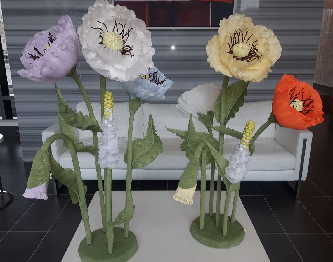 Large Paper Flowers Interior Decor Photo Shoot Props Shop - Etsy