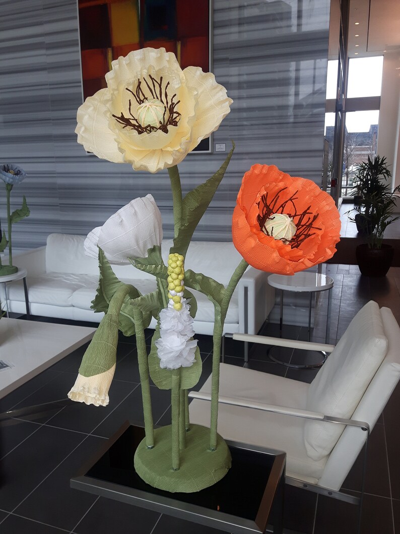 Large Paper Flowers Interior Decor Photo Shoot Props Shop - Etsy