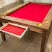Walnut Board Game Table With Six Felt Lined Drawers - Etsy