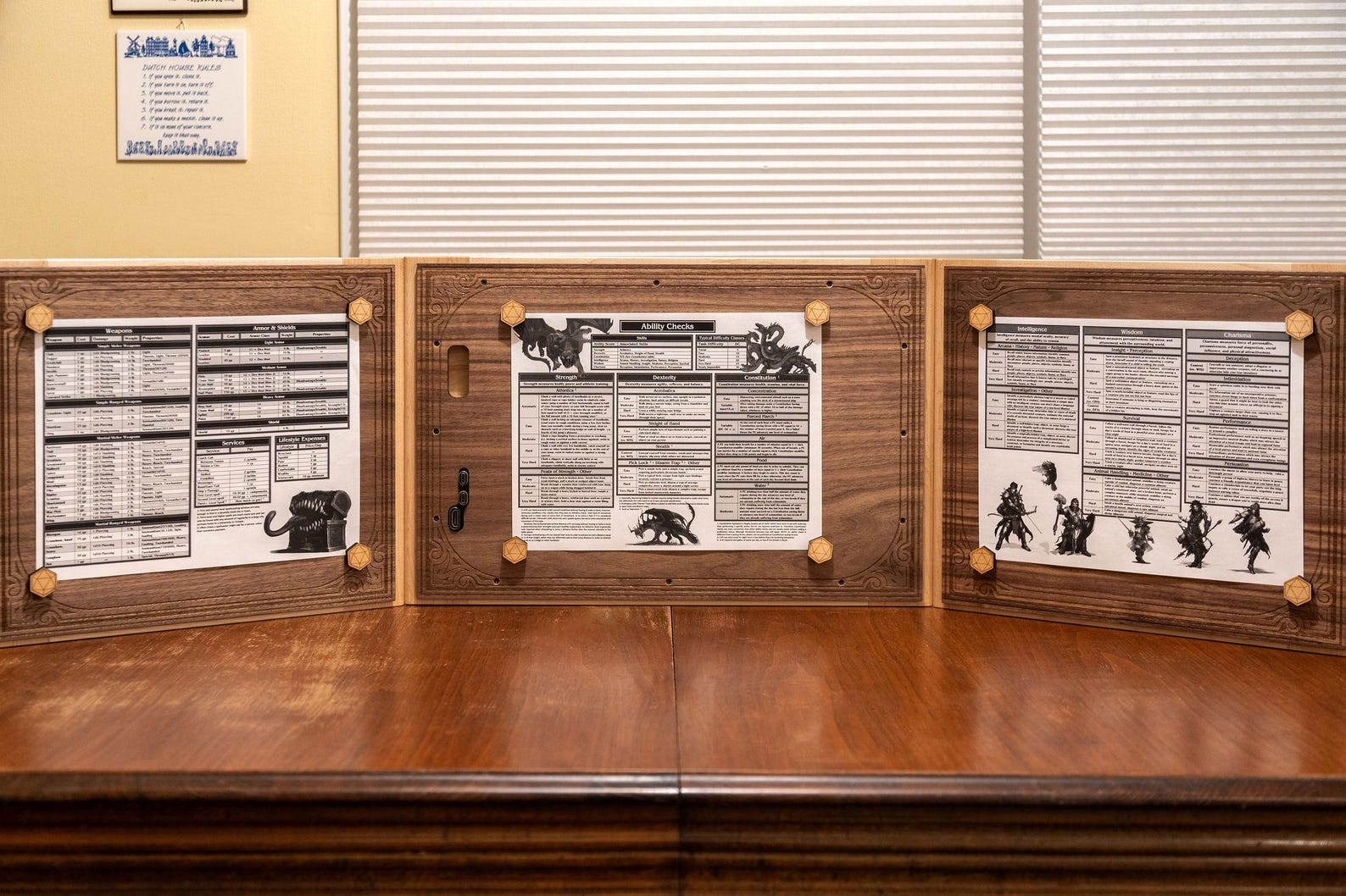 Dungeon Master Screen, Game Master Screen With Digital Display, Monitor ...