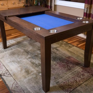 White Oak Board Gaming/dining Table With Three Piece Cover, 3x5 - Etsy