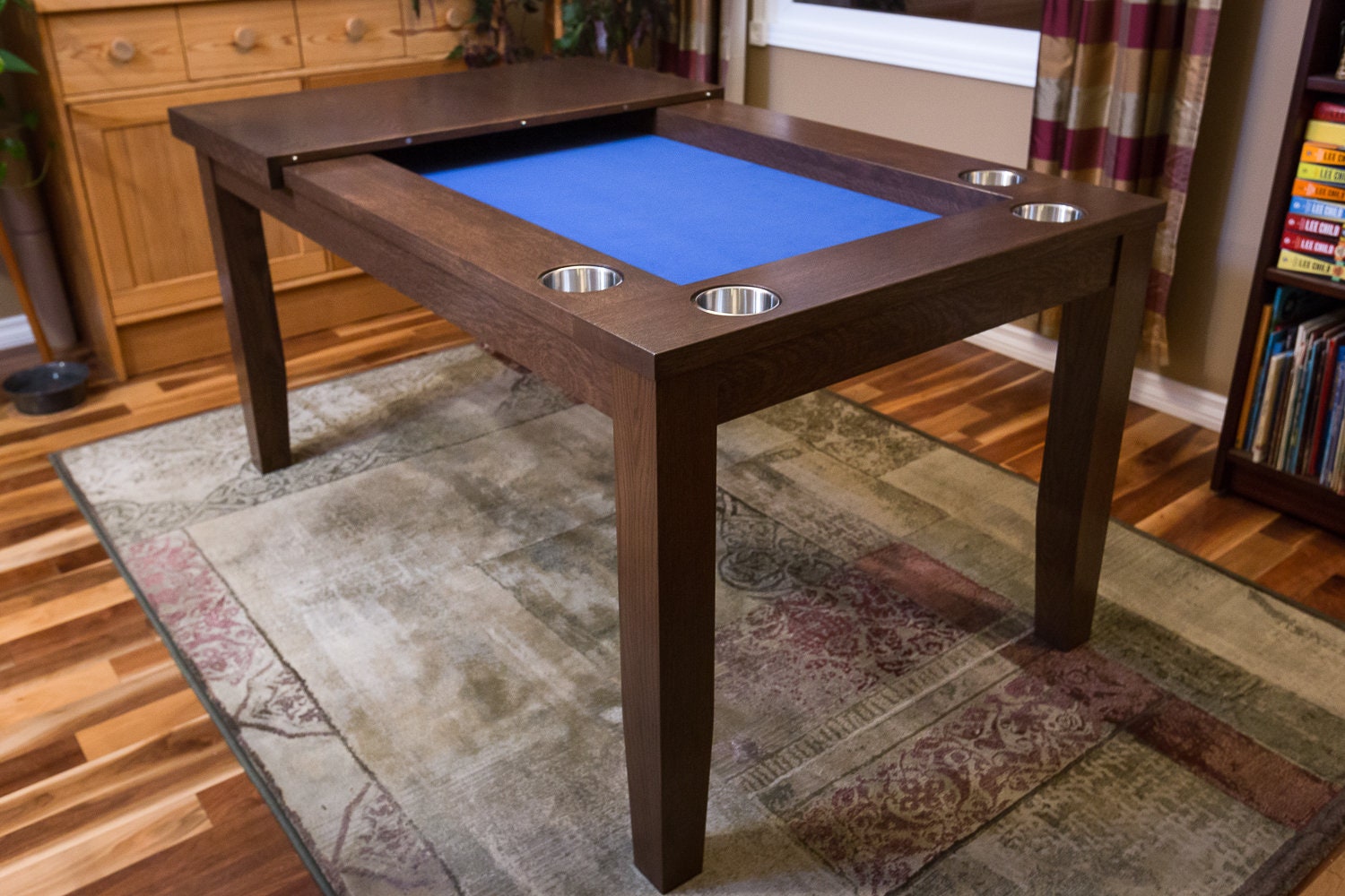 White Oak Board Gaming/dining Table With Three Piece Cover, 3x5 - Etsy