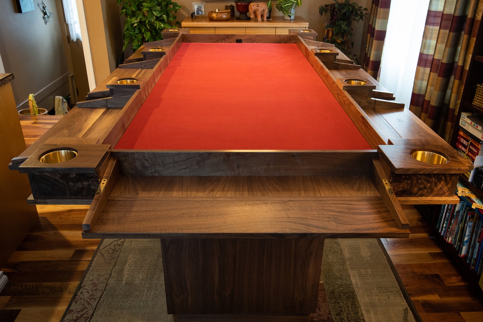 Board Game Table With Fold Down Player Stations | Etsy