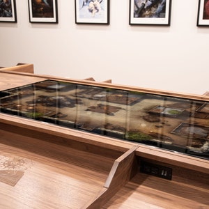 Walnut Role Playing Gaming Table, Dungeons & Dragons, Pathfinder, Built ...