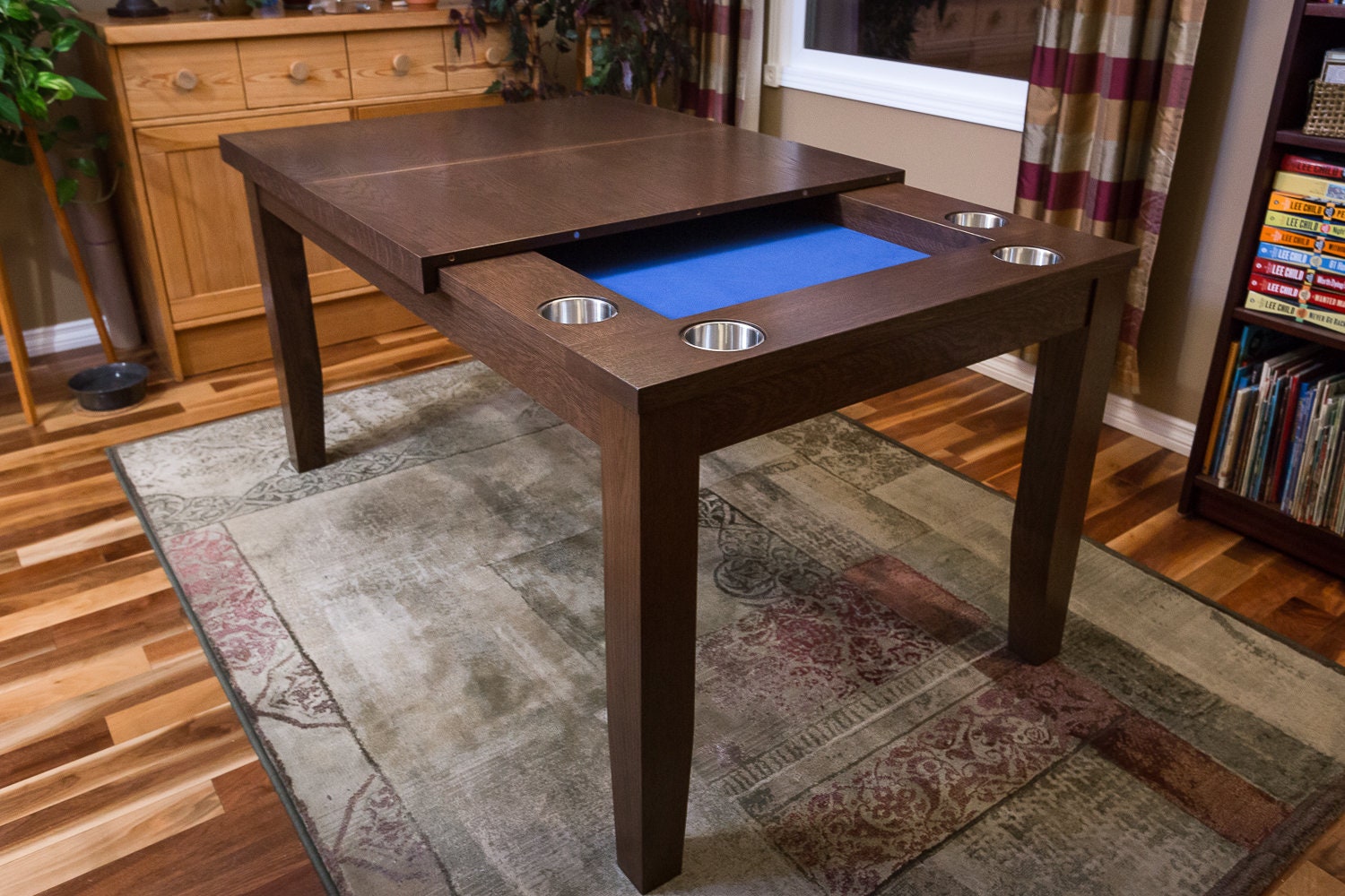 White Oak Board Gaming/dining Table With Three Piece Cover, 3x5 - Etsy