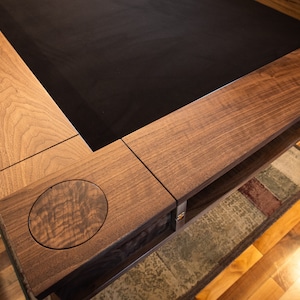 Board Game Table With Fold Down Player Stations - Etsy