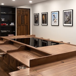 Walnut Role Playing Gaming Table, Dungeons & Dragons, Pathfinder, Built ...