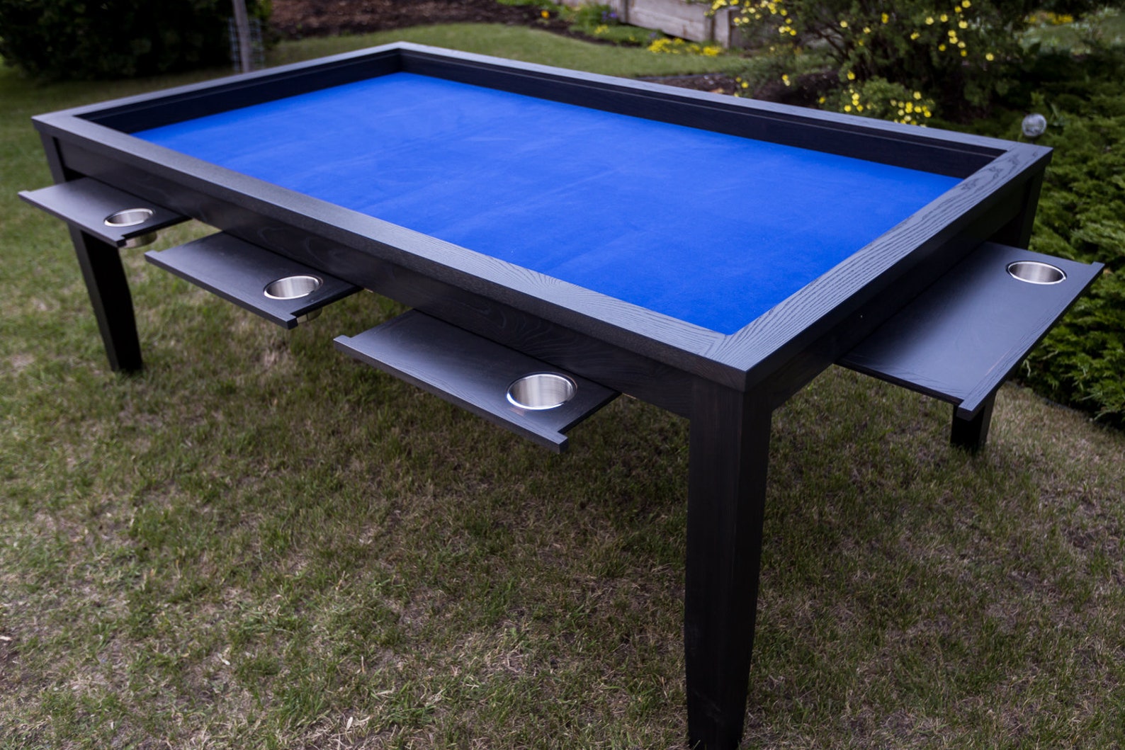 Ash Board Game Table With Pull Out Trays & 3 Piece Cover, 4x7 - Etsy