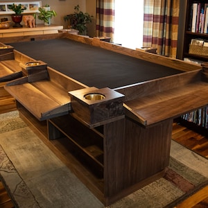 Board Game Table With Fold Down Player Stations - Etsy