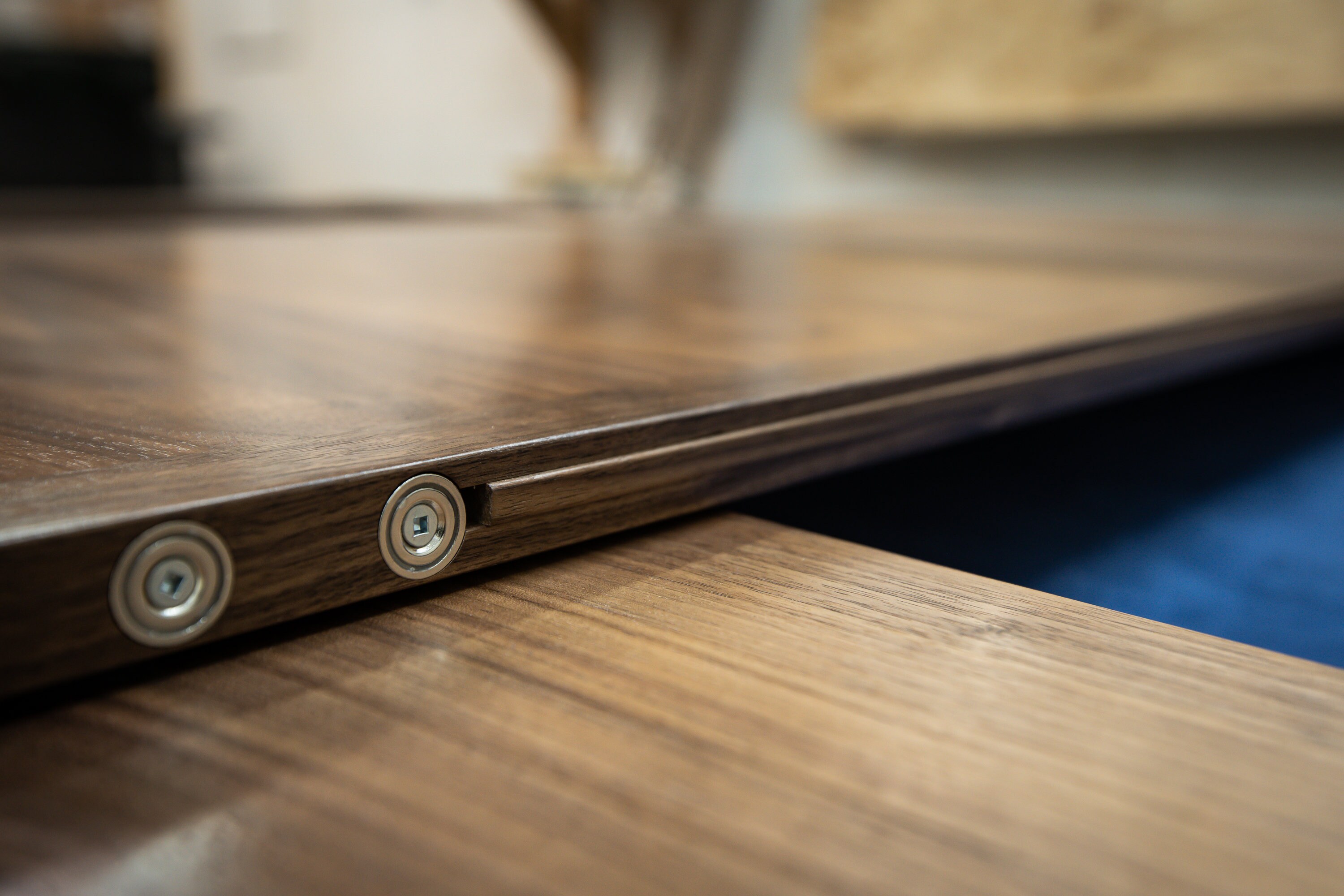 Walnut Board Game / Dining Table, 4x8 With Trestle Base and Four Piece ...