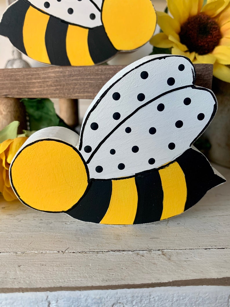 Mini Wood Bees | Etsy