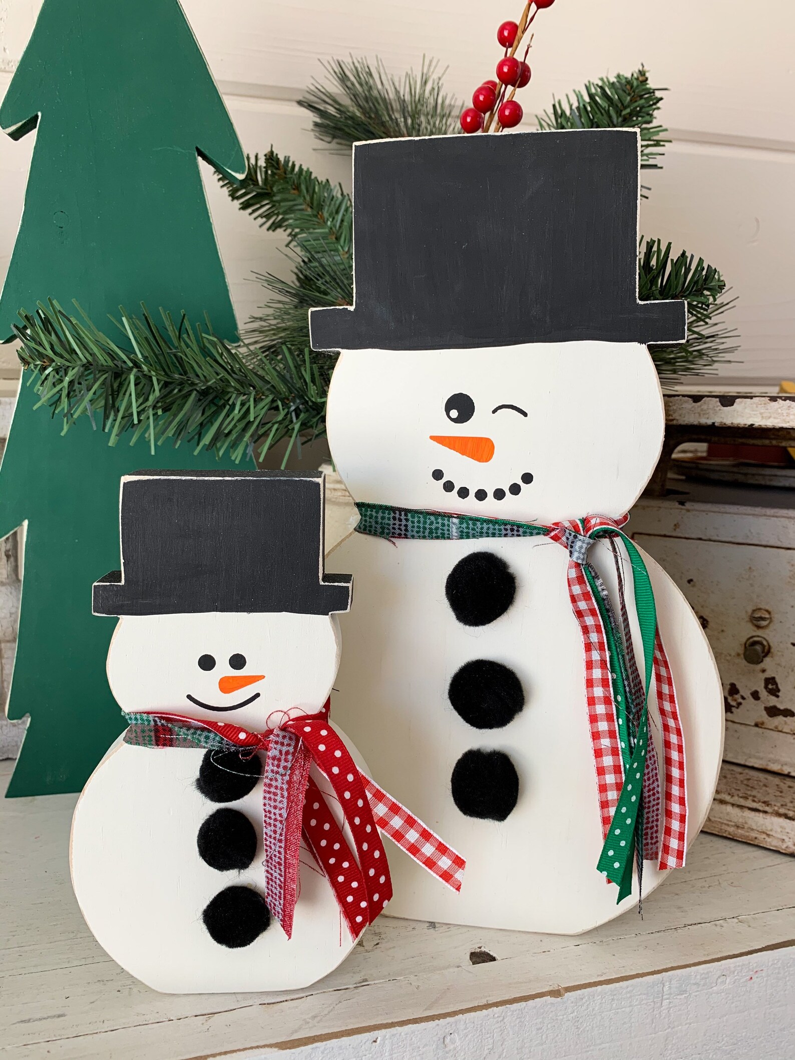 Winking Snowman | Etsy