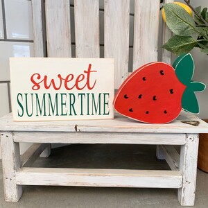 Mini Sweet Summertime Sign + Mini Watermelon Slice - Etsy