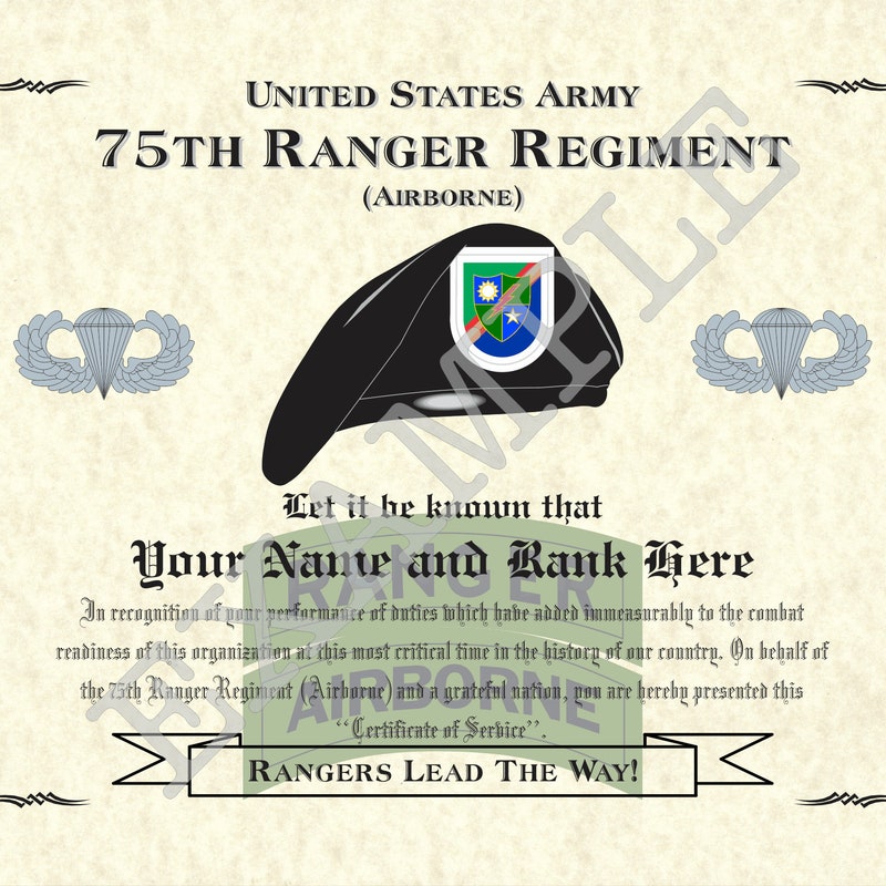 75th Ranger Regiment - Etsy