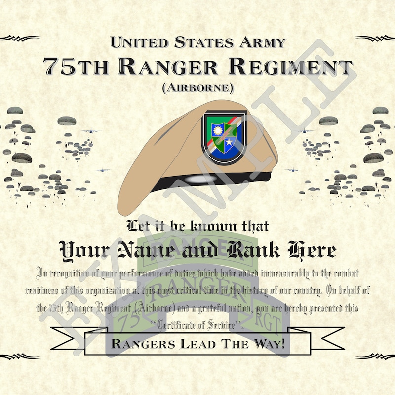 75th ranger régiment spouse car sticker - Etsy Canada