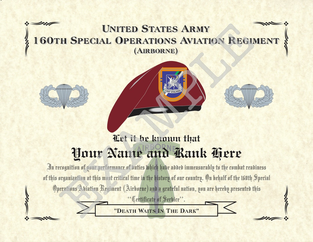 160th Special Operations Aviation Regiment (ABN)(ABN Badge/old SSI), 8. ...