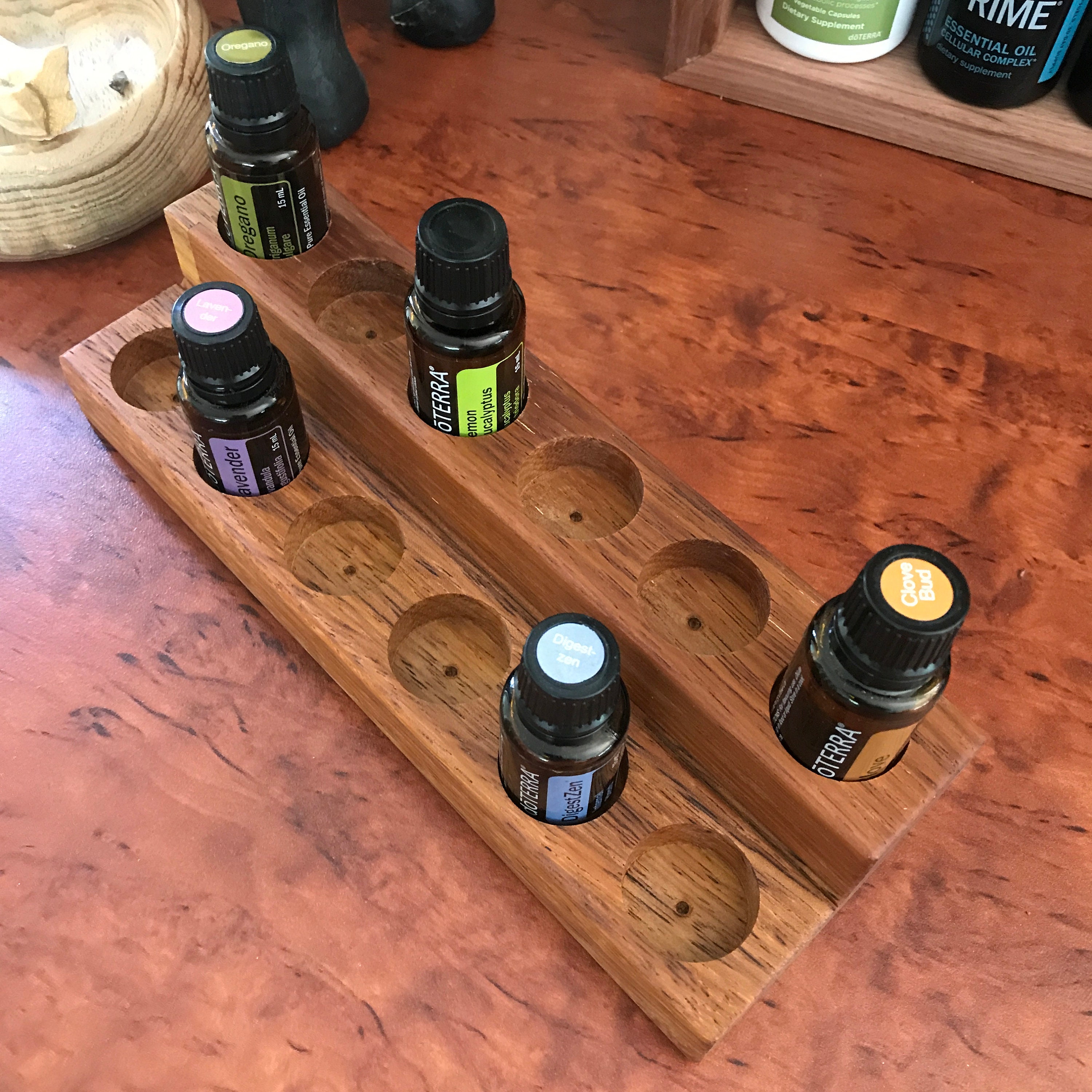 Hand Crafted Essential Oil Storage Rack | Etsy