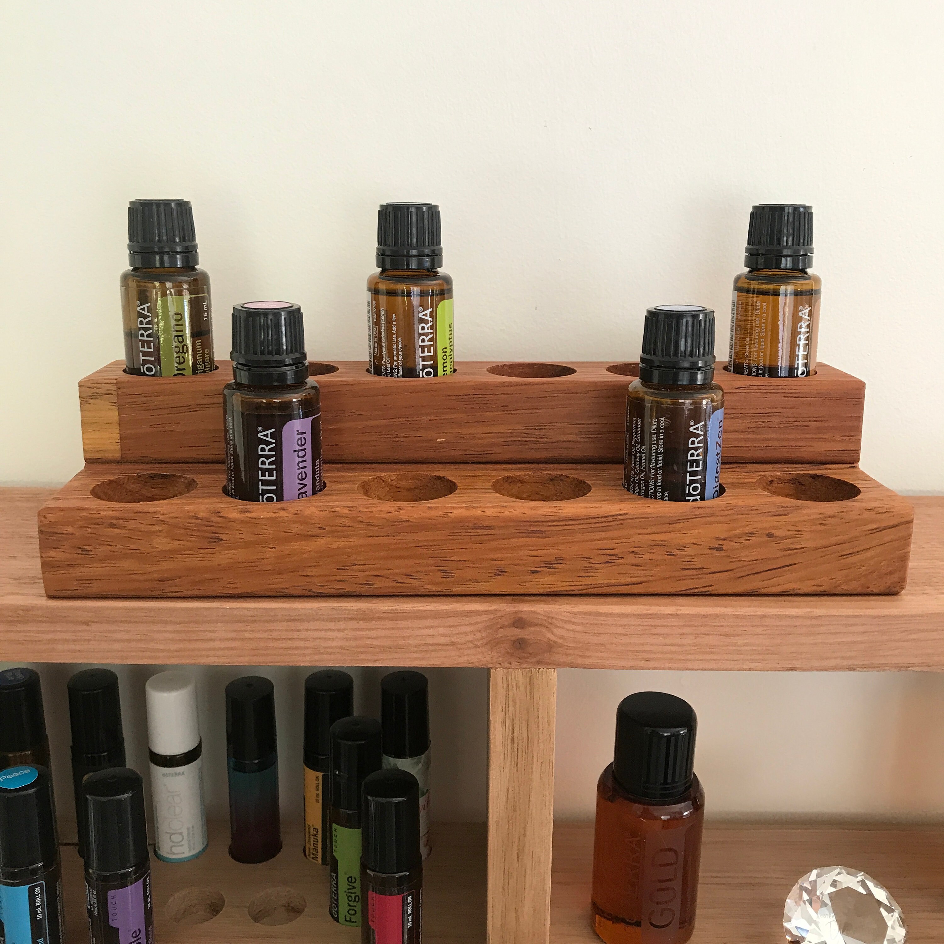 Hand Crafted Essential Oil Storage Rack | Etsy