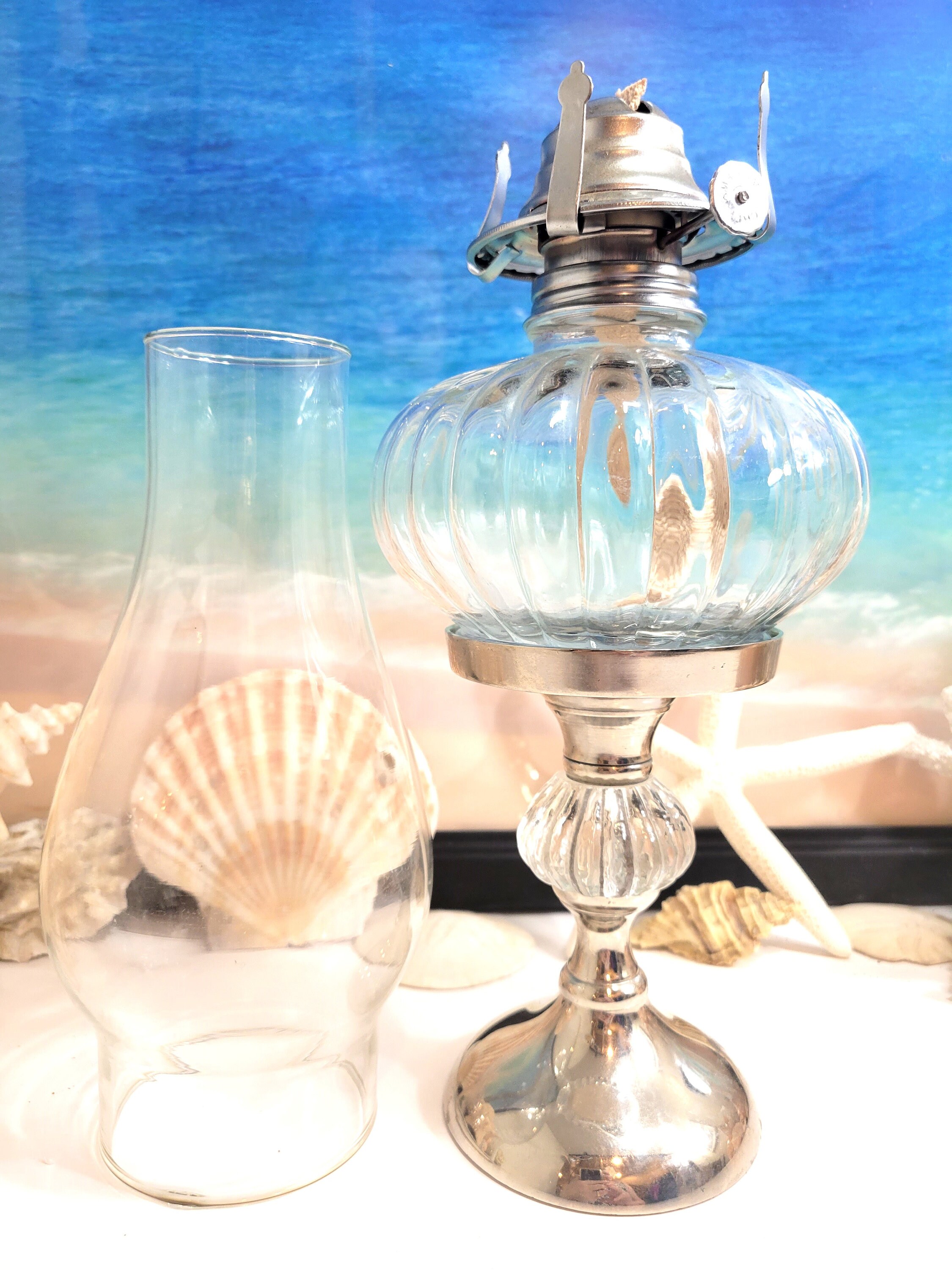 Up Cycled Kerosene or Oil Lamp Stand - Etsy