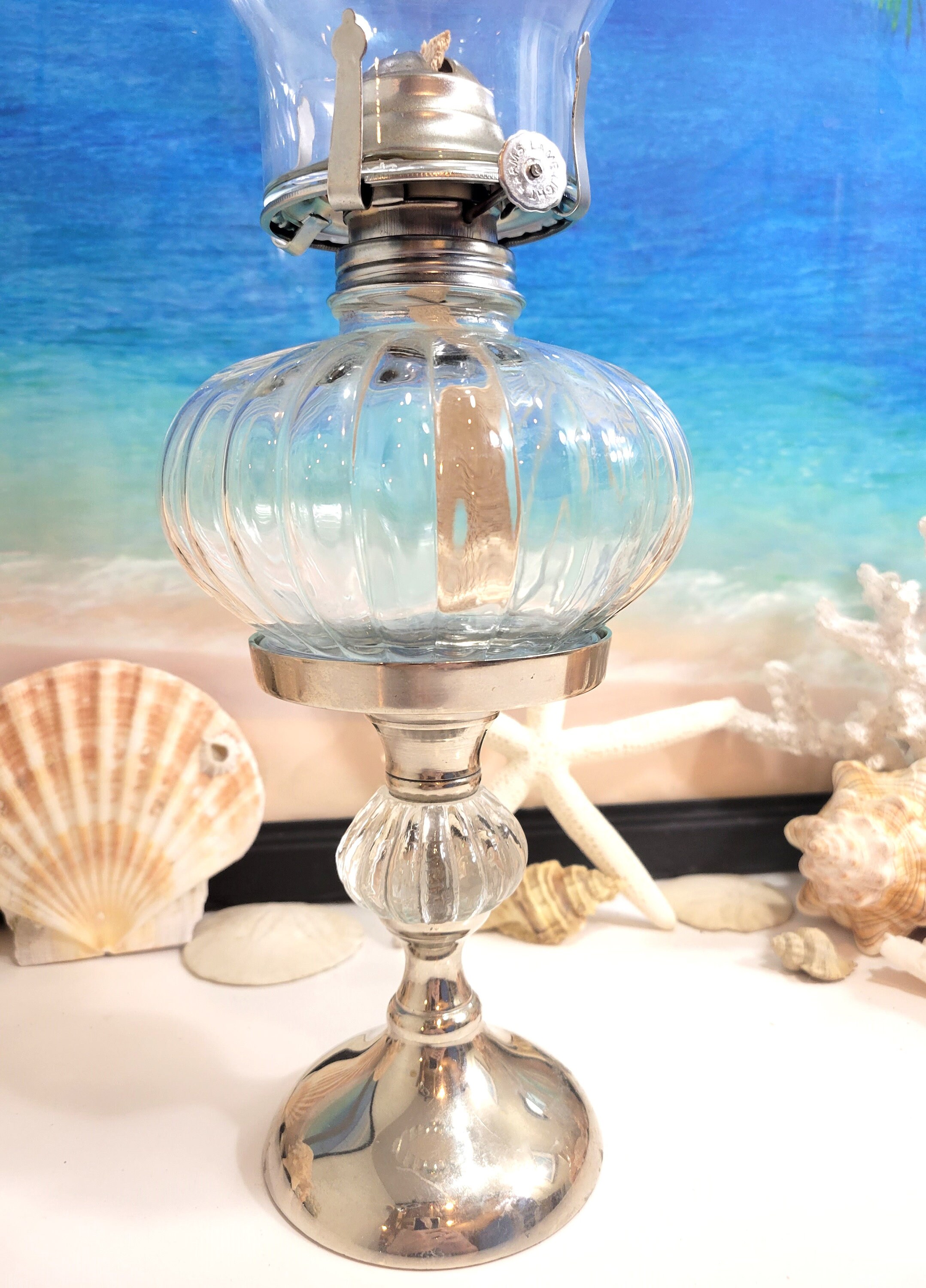 Up Cycled Kerosene or Oil Lamp Stand - Etsy