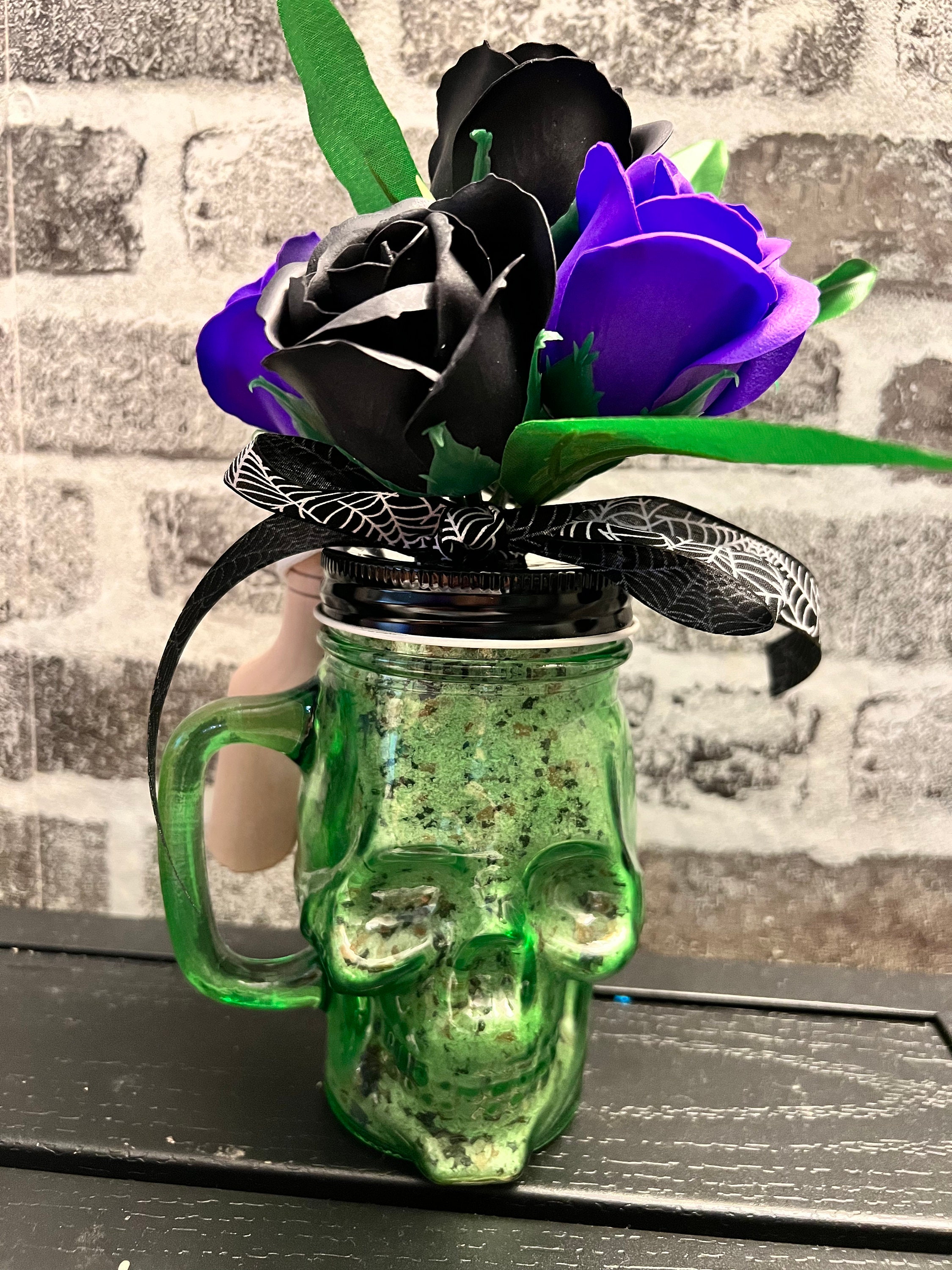 Skull Mason Jar Gift Set - Etsy