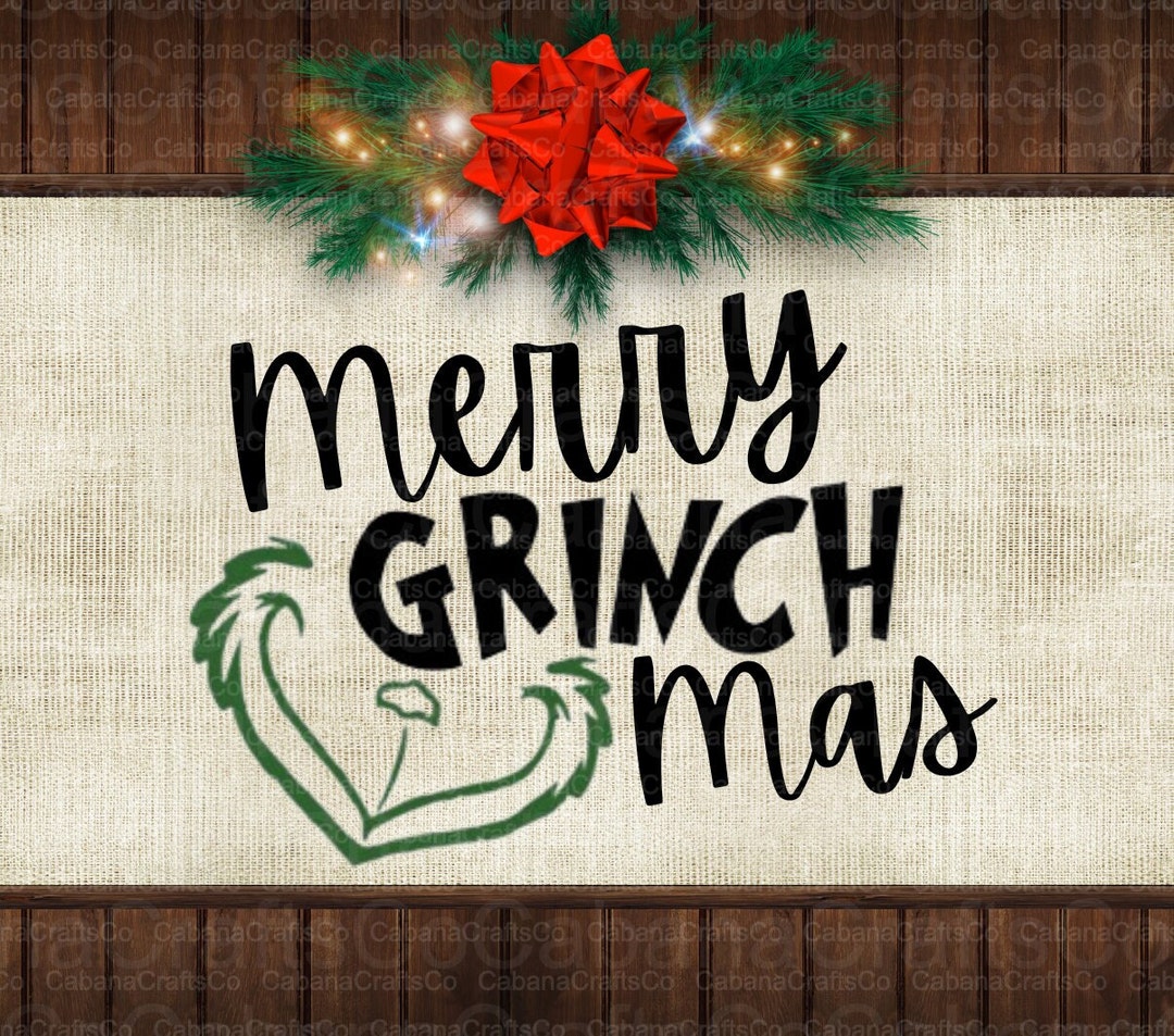Merry Grinchmas Digital Download - Svg,png,jpeg - Etsy