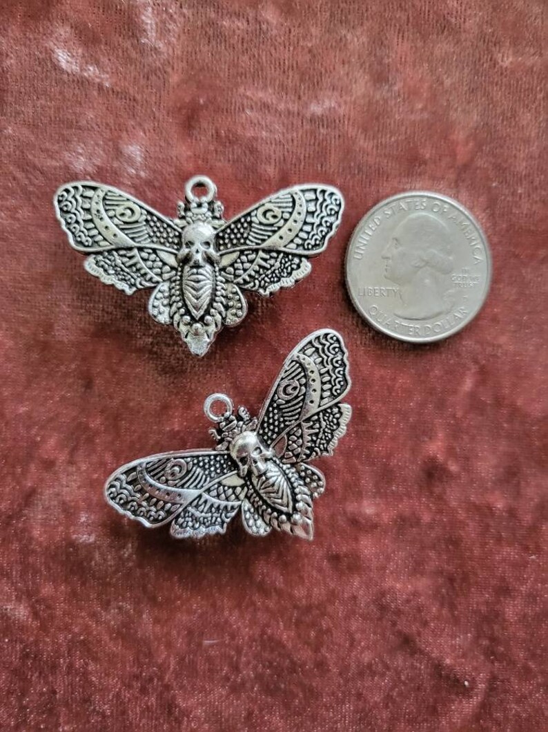 GOTH CROCS Death Moth Croc Charm - Etsy