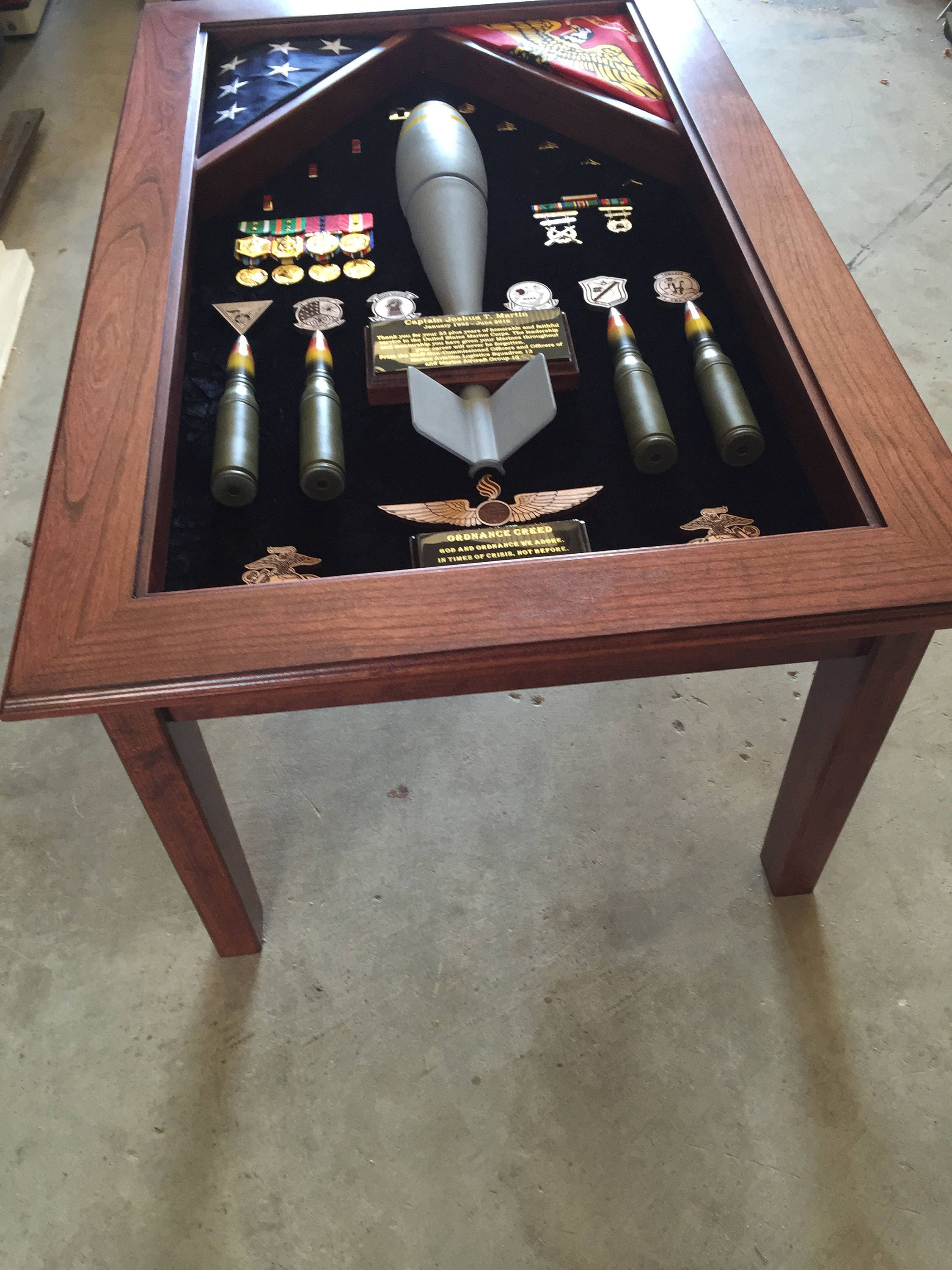 Custom Military Shadow Box Table LOCAL PICKUP ONLY - Etsy Canada
