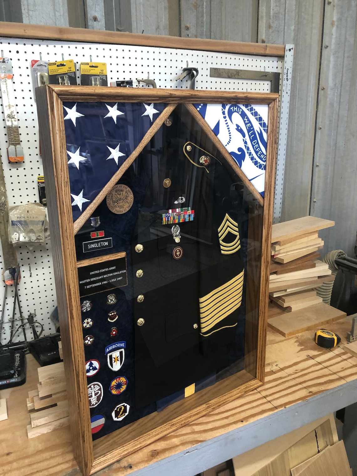 Military Uniform Shadow Box FREE SHIPPING Lower 48 States - Etsy