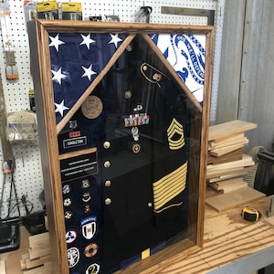 Military Uniform Shadow Box (FREE SHIPPING Lower 48 States Only) - Etsy