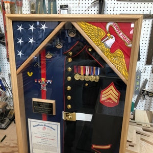 Military Uniform Shadow Box (FREE SHIPPING Lower 48 States Only) - Etsy