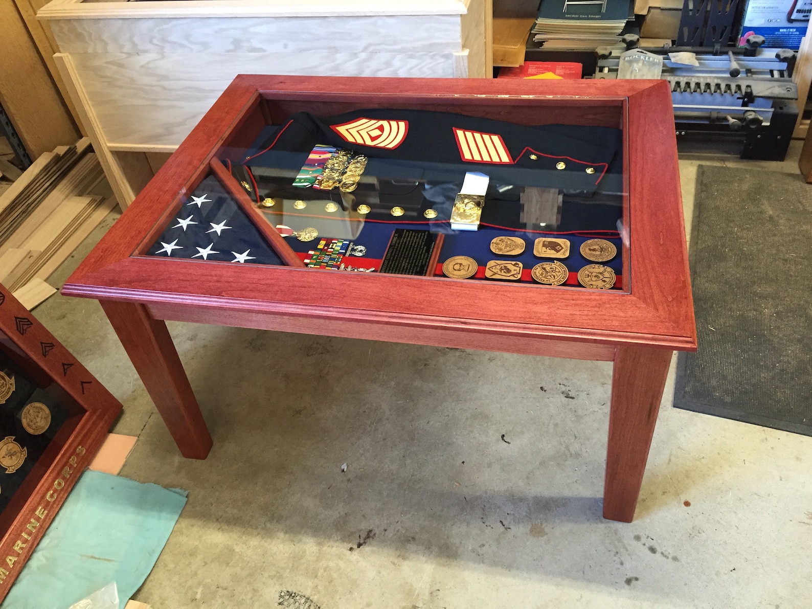 Custom Military Shadow Box Table LOCAL PICKUP ONLY - Etsy Canada